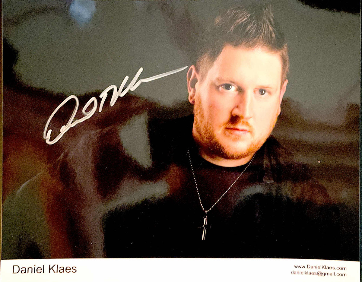 Daniel Klaes Autographed Photograph DRK BKGD – Daniel Klaes - Haunted Store